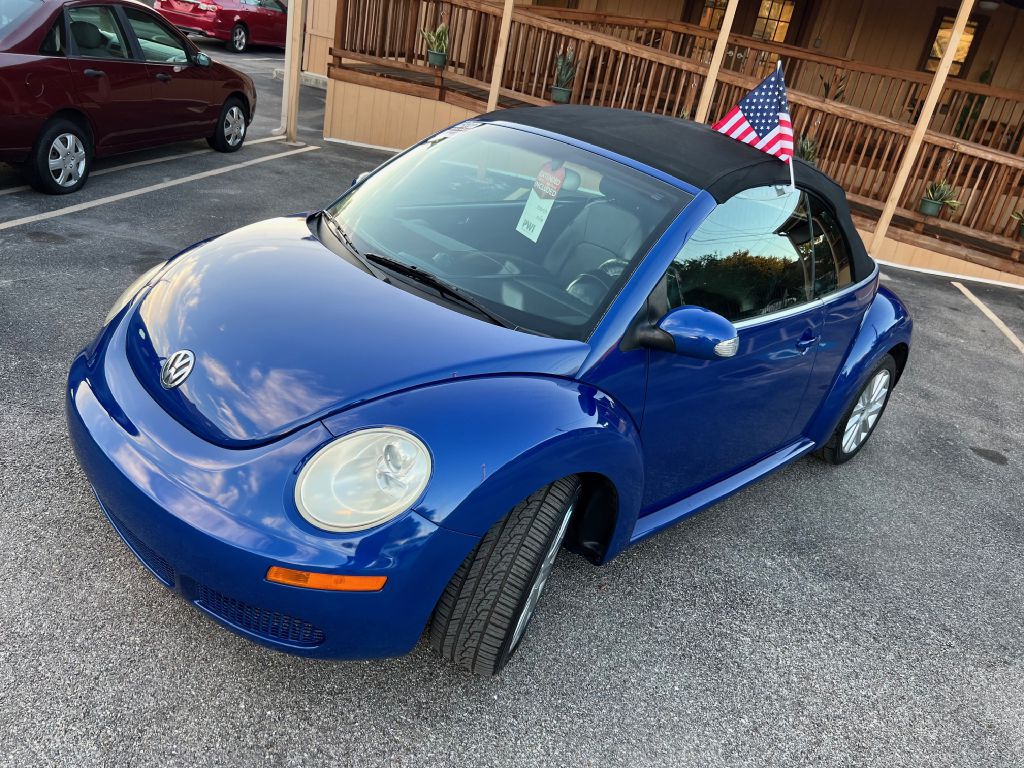 2008 VOLKSWAGEN NEW BEETLE in HOUSTON TX at MY DEALER, BLUE, 3VWRF31Y18M408136