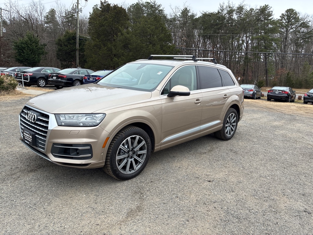 2019 AUDI Q7 in CLINTON MD at AUTOPLEX INC., TAN, WA1LAAF73KD027588