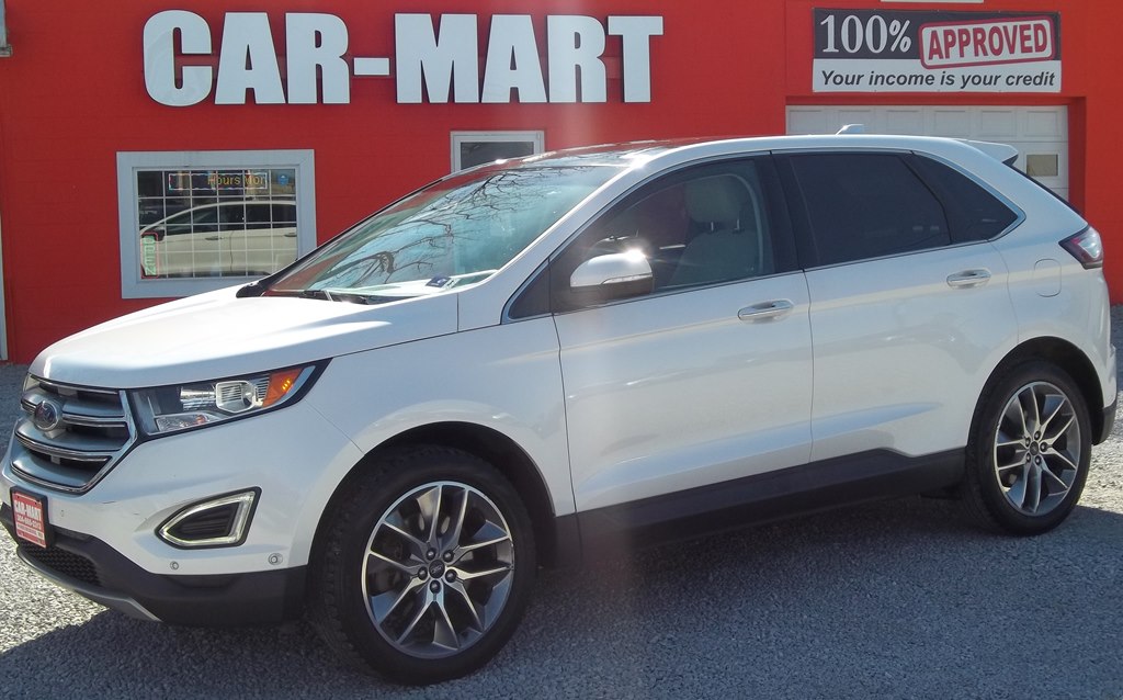 2015 FORD EDGE in PARKERSBURG WV at CAR-MART USED CARS LLC, WHITE ...